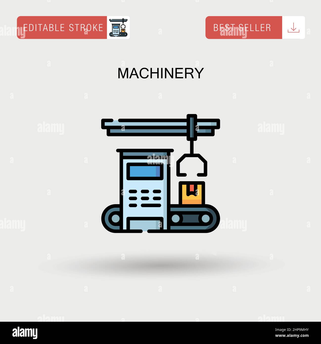 Machinery Simple vector icon Stock Vector Image & Art - Alamy