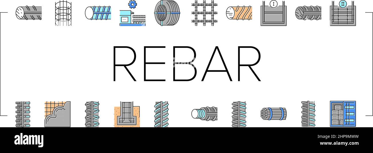 Rebar Construction Collection Icons Set Vector Stock Vector Image & Art ... Rebar Construction Collection Icons Set Vector Stock Vector Image & Art ...