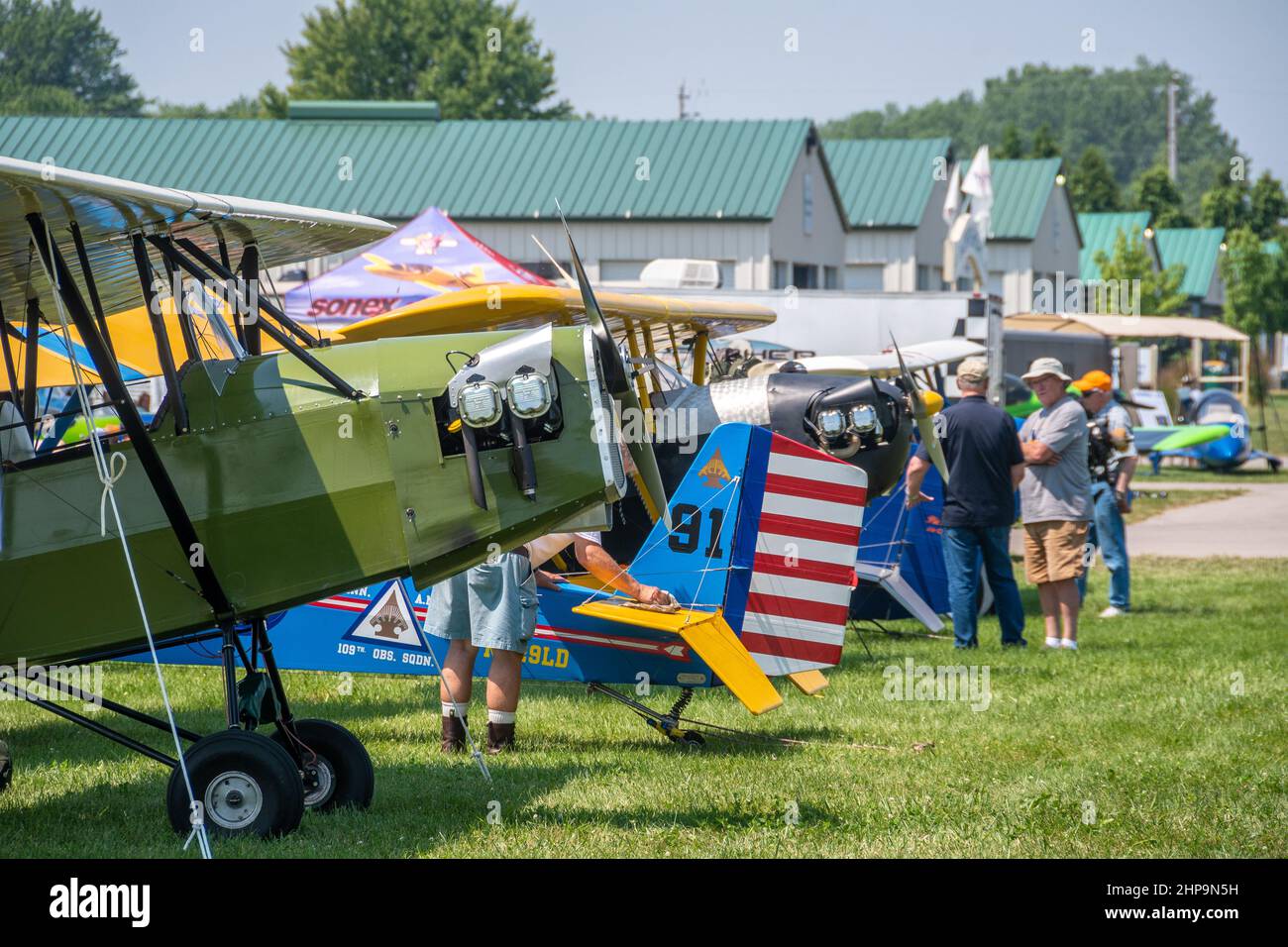 Eaa airventure airplane air show oshkosh wisconsin hi-res stock ...