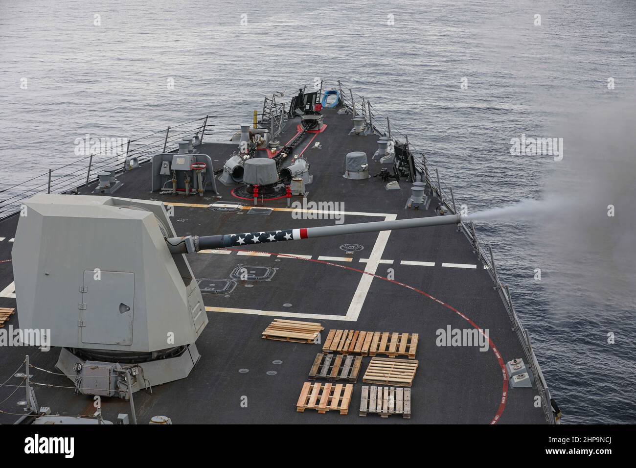 220212-N-ED646-0122 GULF OF TARANTO (Feb. 12, 2022) Arleigh Burke-class ...