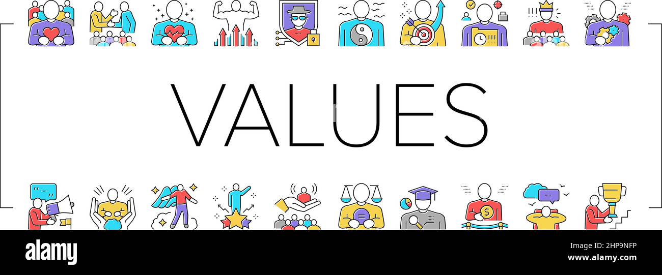 Human values life Stock Vector Images - Alamy