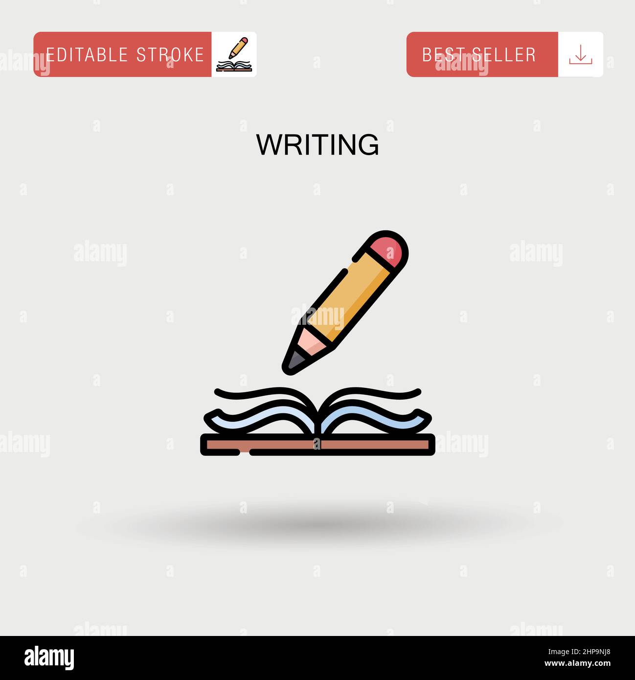 Writing Simple vector icon Stock Vector Image & Art - Alamy