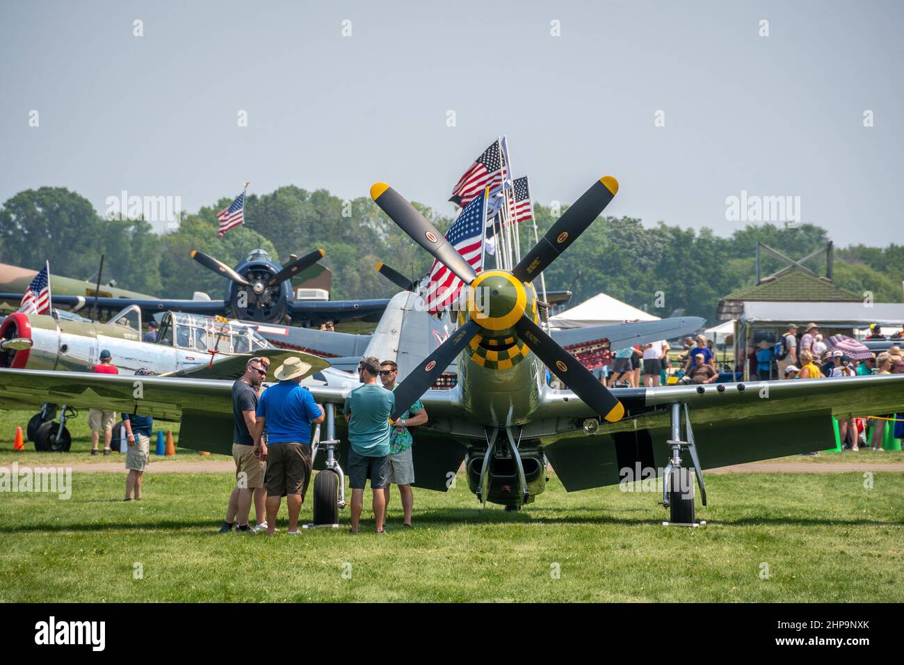 Oshkosh wisconsin eaa airventure airplane air show hi-res stock ...