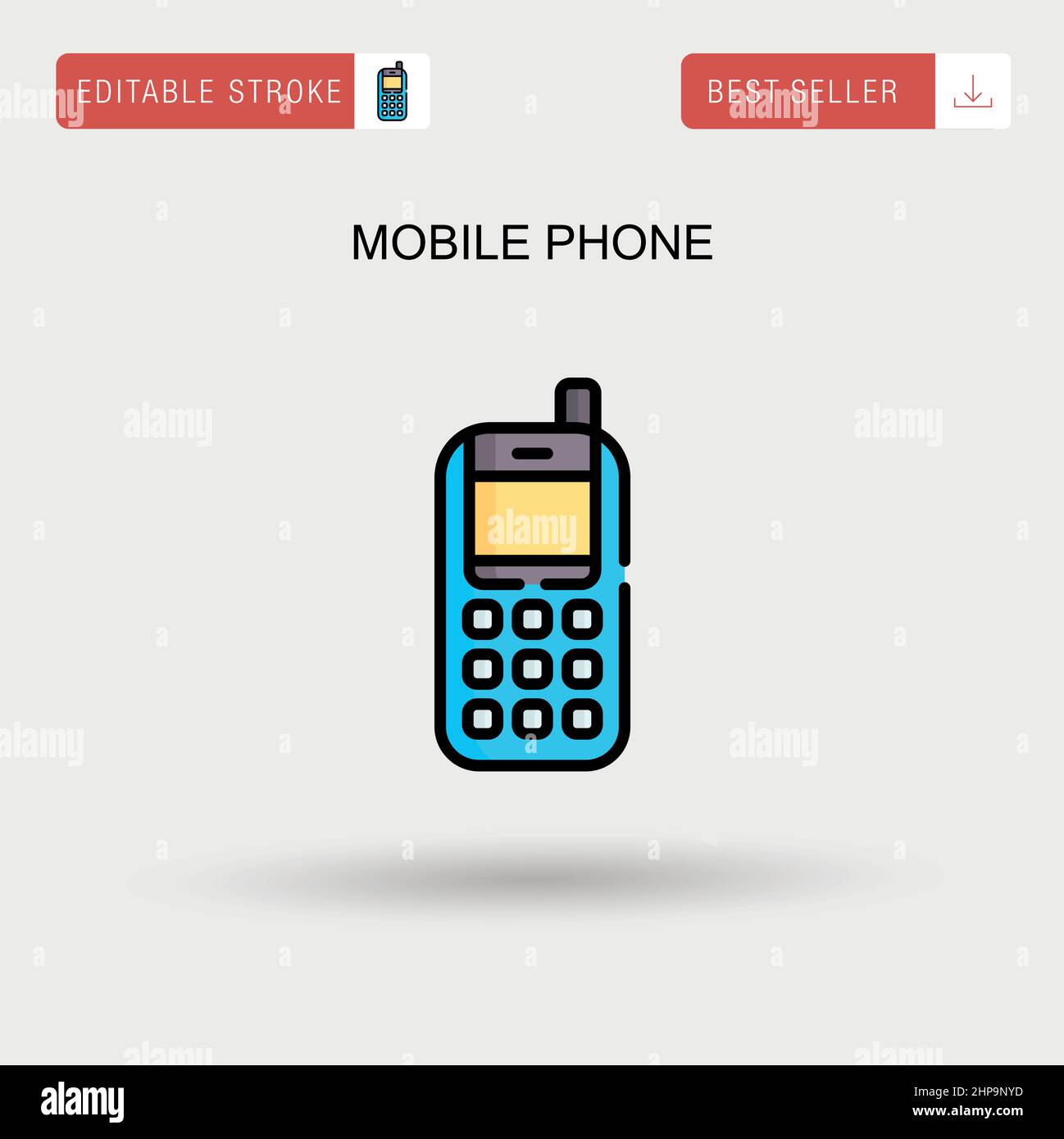 Cellphone mobile technology icon Stock Vector Images - Alamy