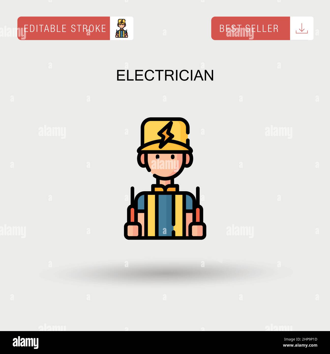 Electrician icon hi-res stock photography and images - Alamy