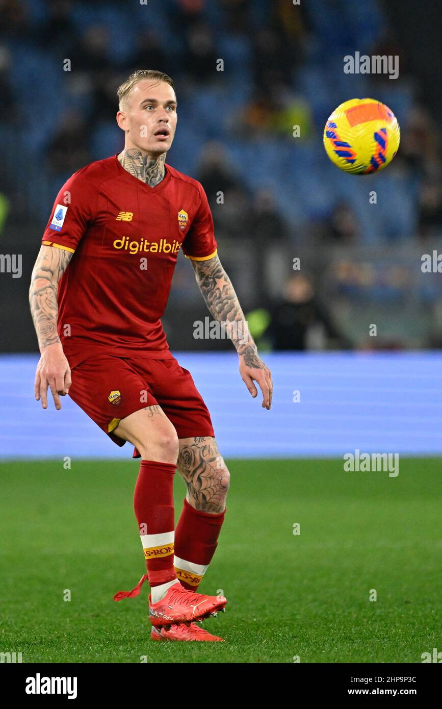 Rick Karsdorp (AS Roma) during the Italian Football Championship League ...