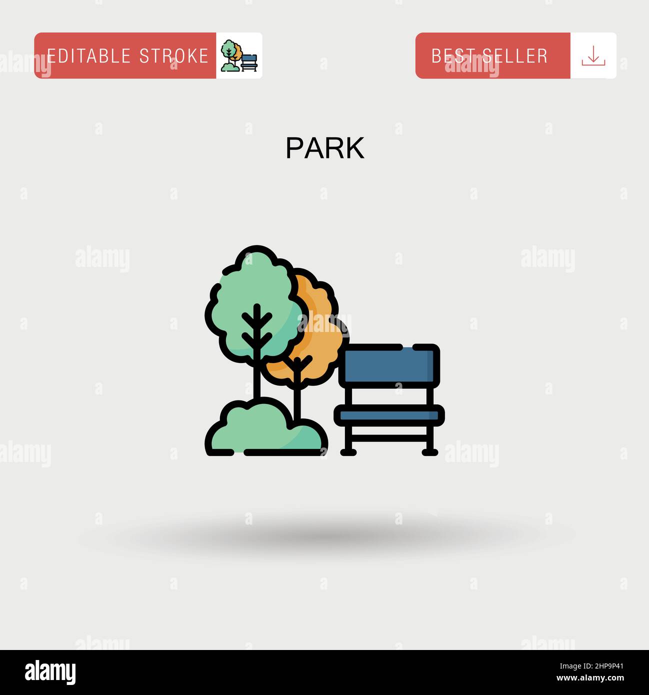 Park Simple vector icon Stock Vector Image & Art - Alamy