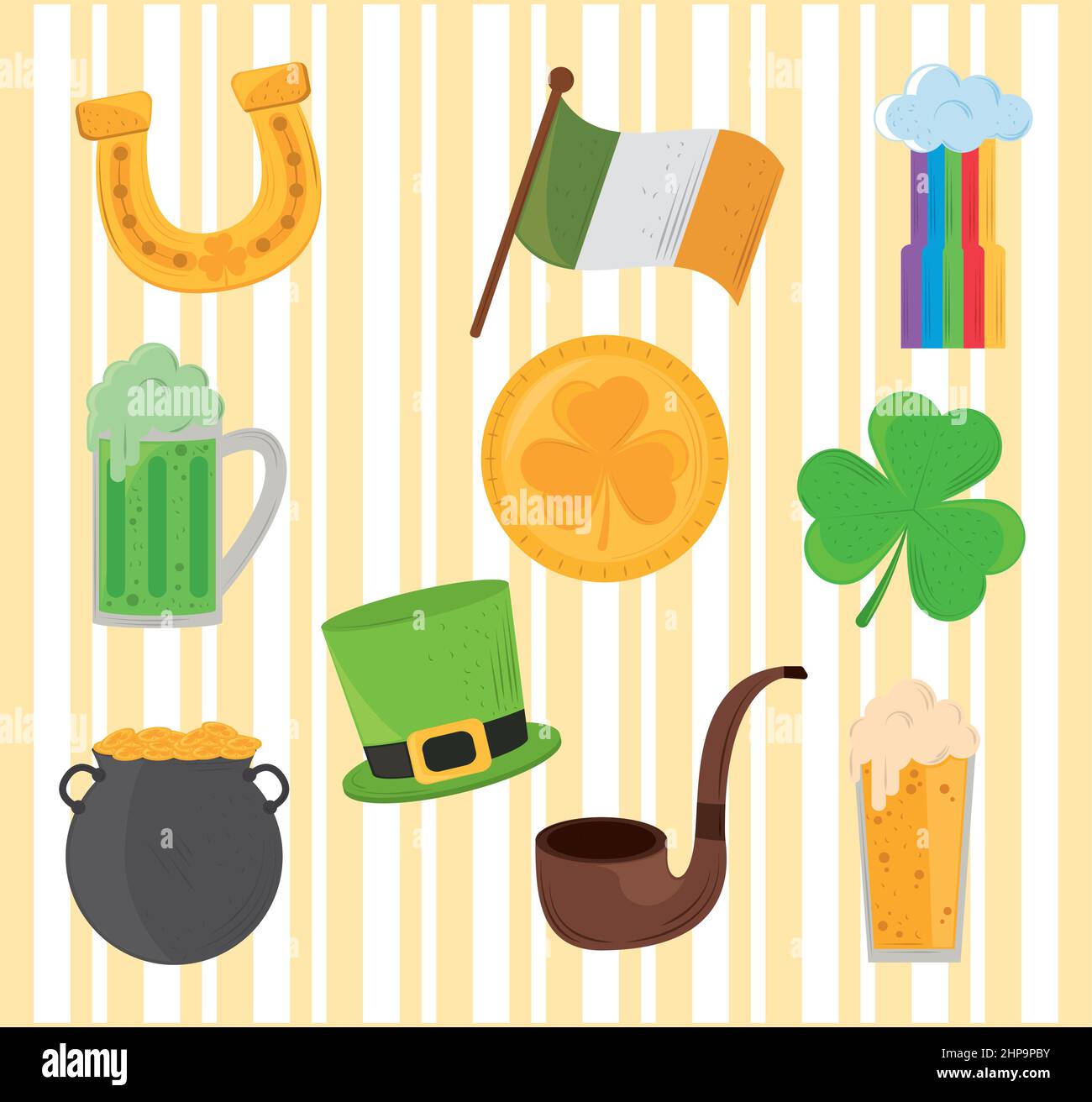 set of st patricks day Stock Vector Image & Art - Alamy