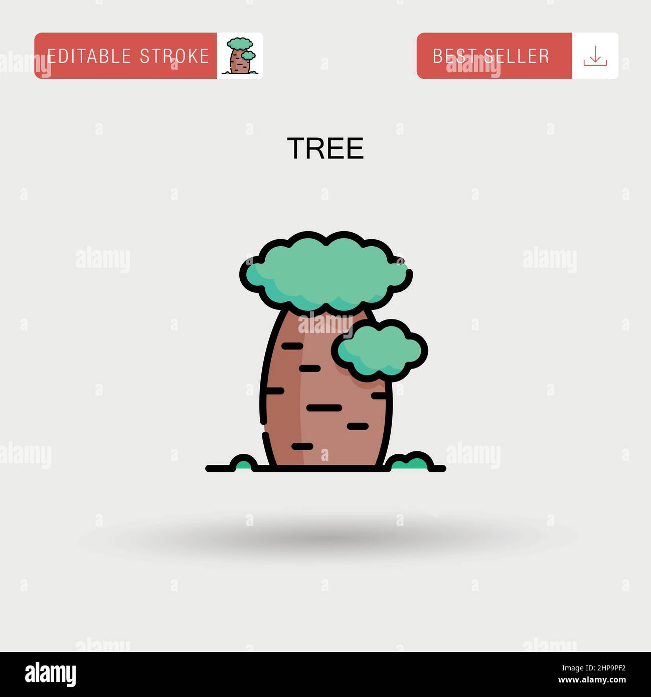 Tree Simple vector icon Stock Vector Image & Art - Alamy