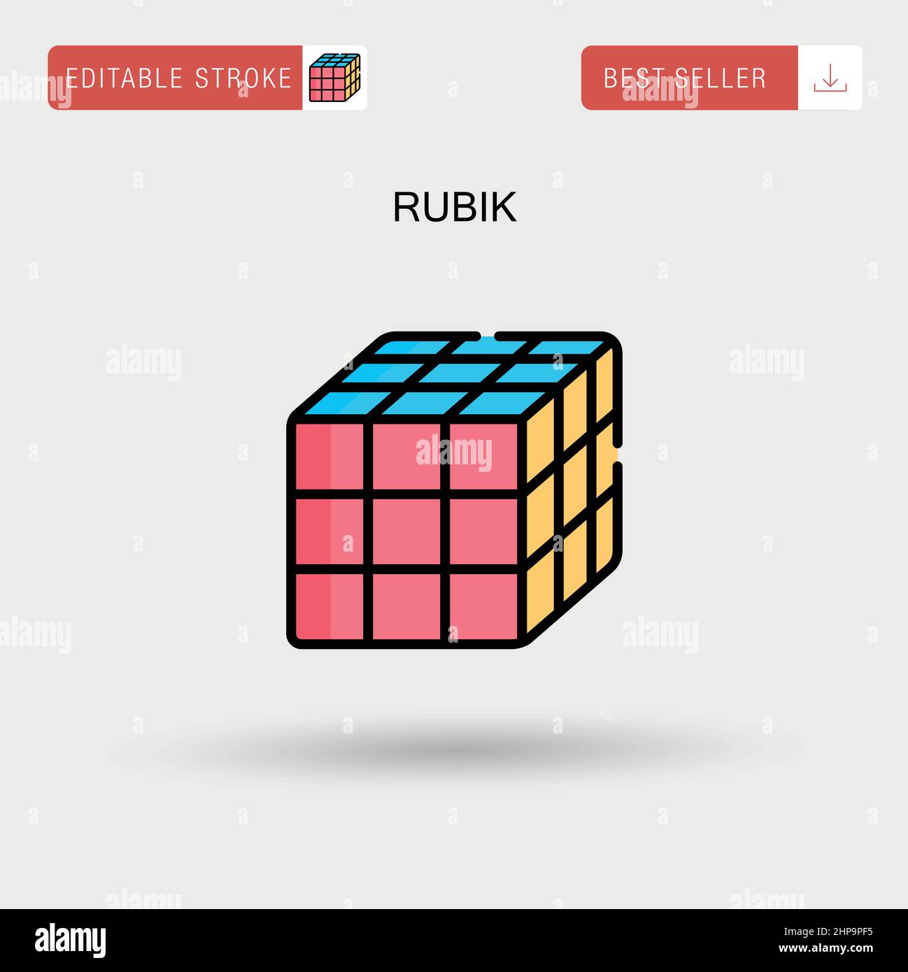 Rubik Simple vector icon Stock Vector Image & Art - Alamy