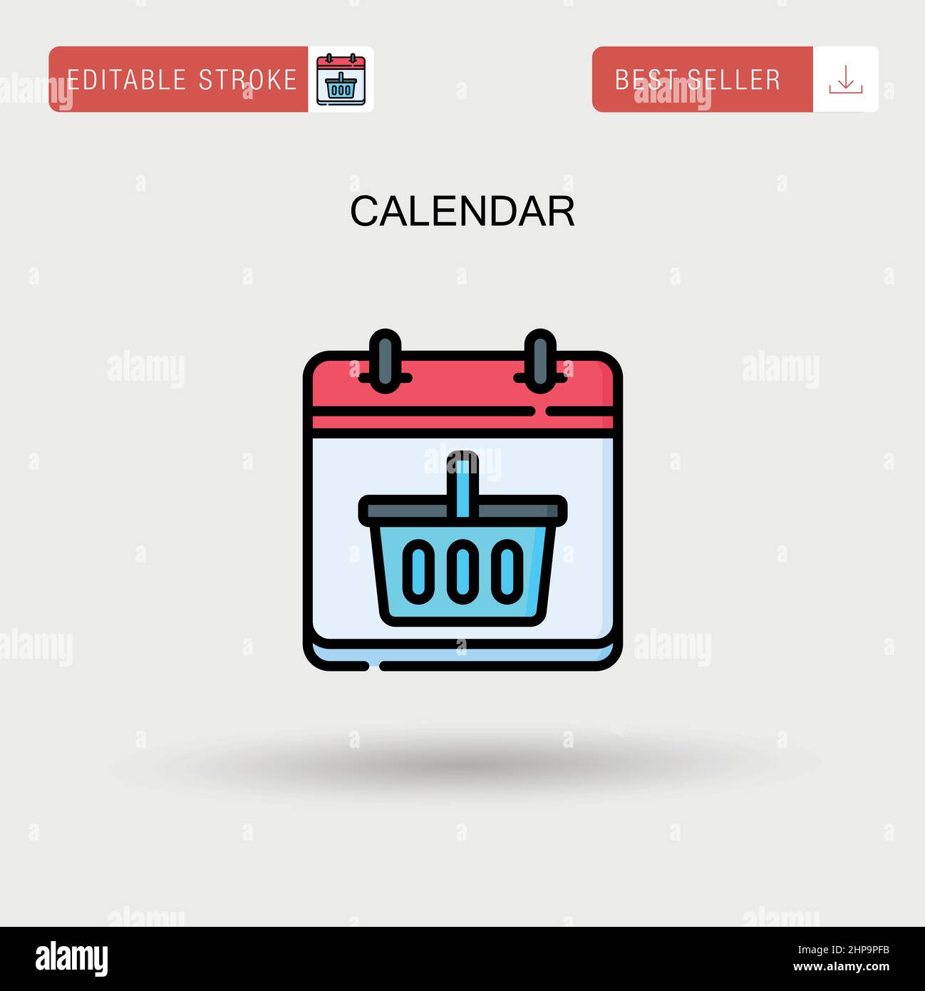 Calendar Simple vector icon Stock Vector Image & Art - Alamy