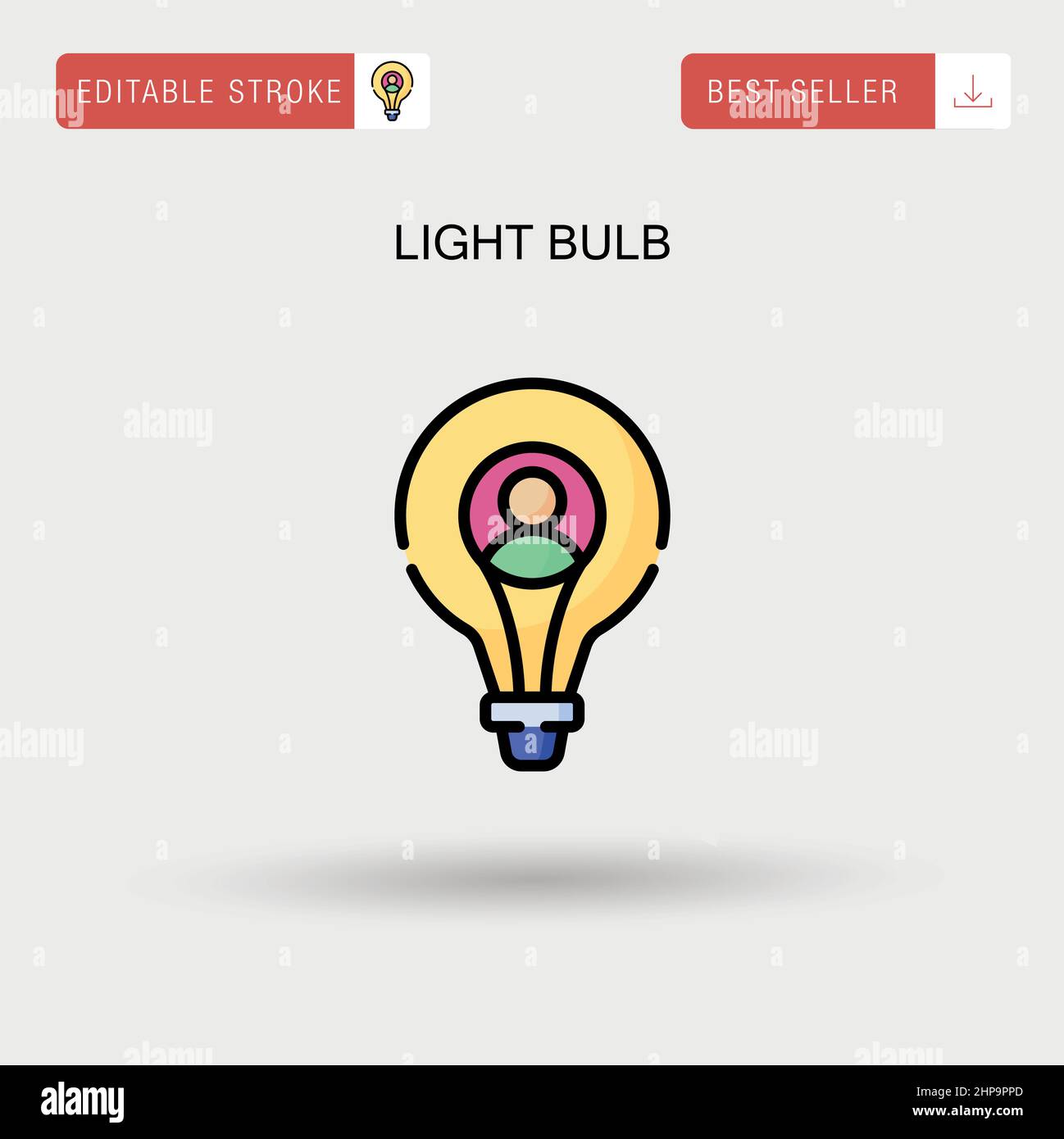 Lightbulb font Stock Vector Images - Alamy