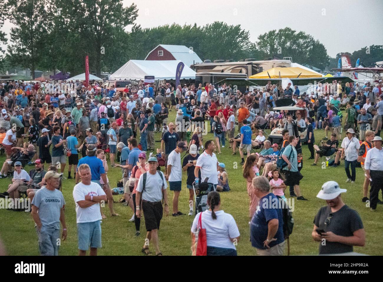 Eaa airventure airplane air show oshkosh wisconsin hi-res stock ...