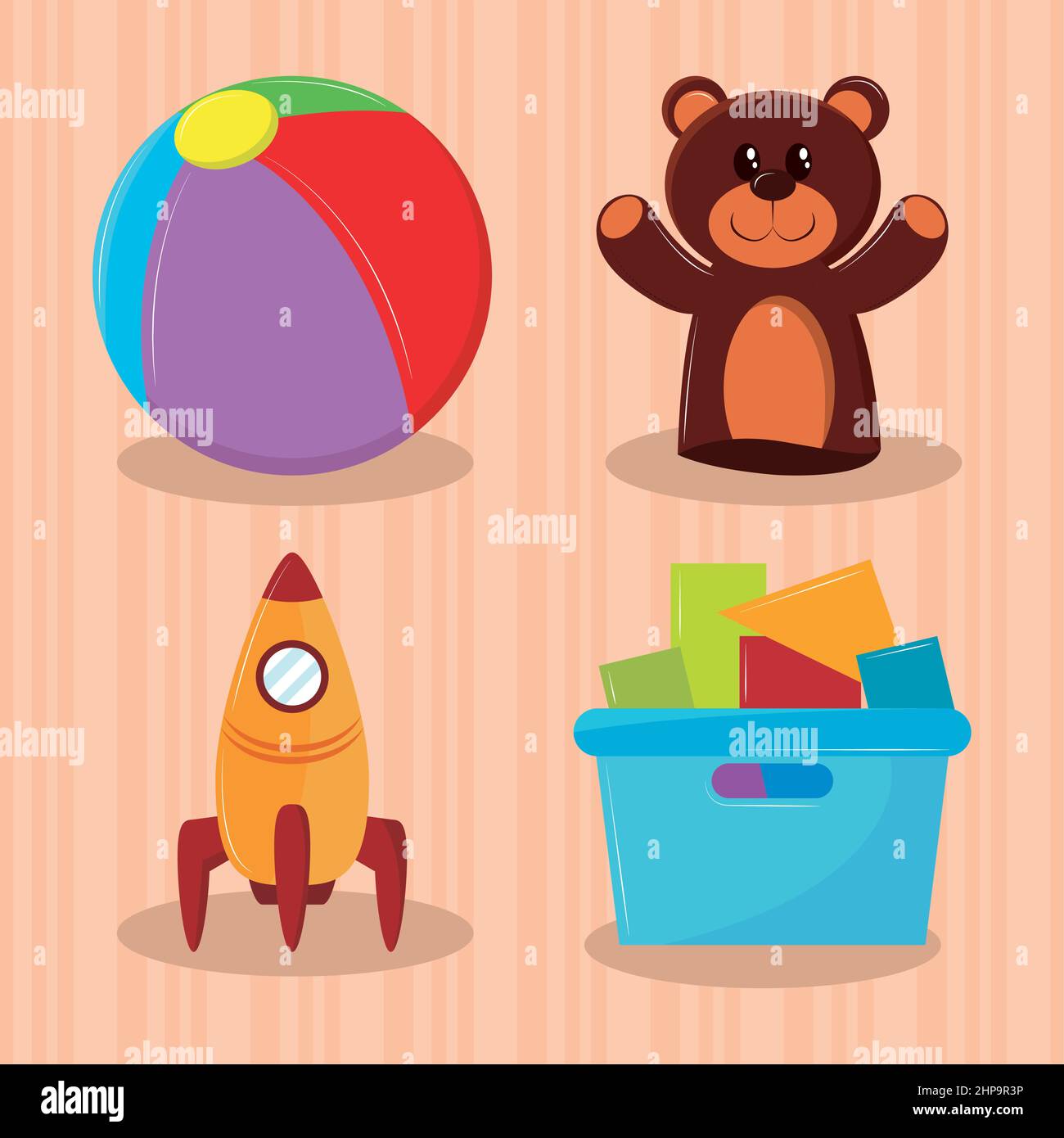 kids toys cartoon Stock Vector Image & Art - Alamy
