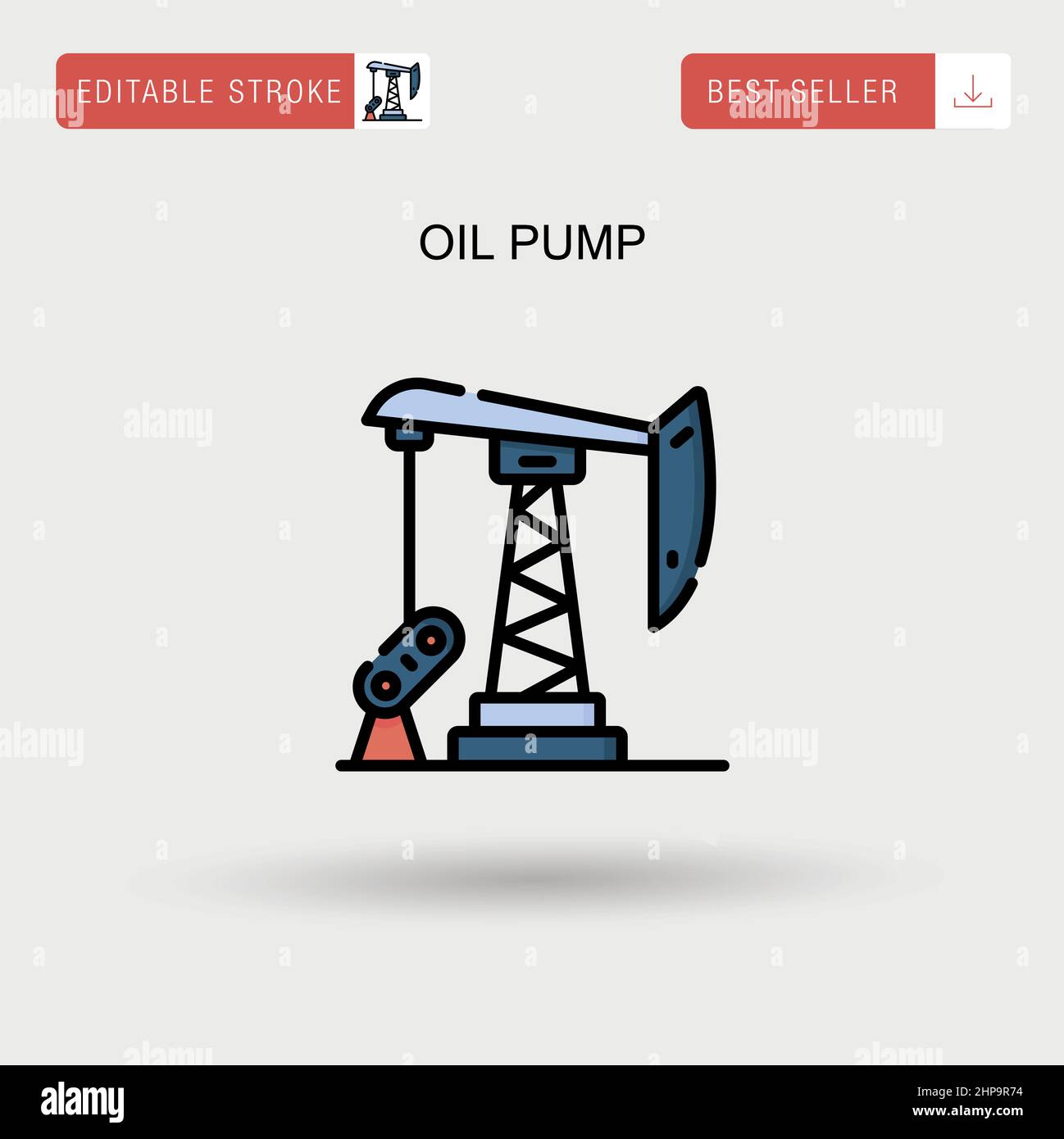 Oil pump Simple vector icon Stock Vector Image & Art - Alamy