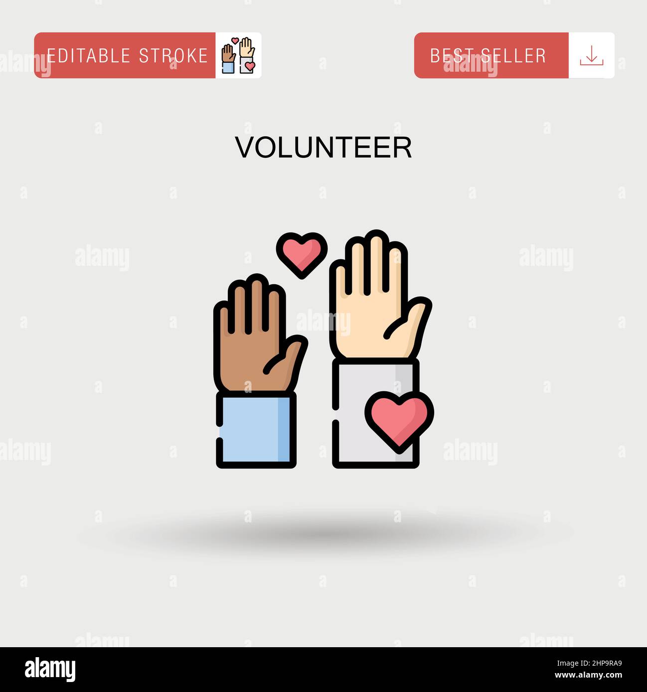 Volunteering volunteer Stock Vector Images - Alamy