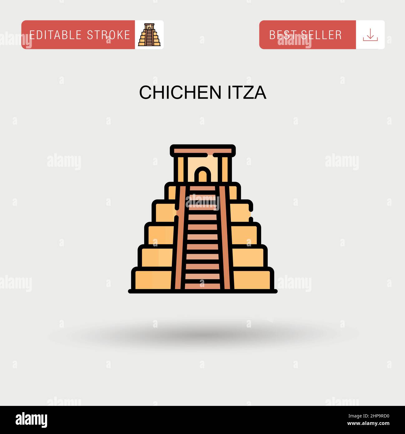Chichen Itza Simple vector icon Stock Vector Image & Art - Alamy