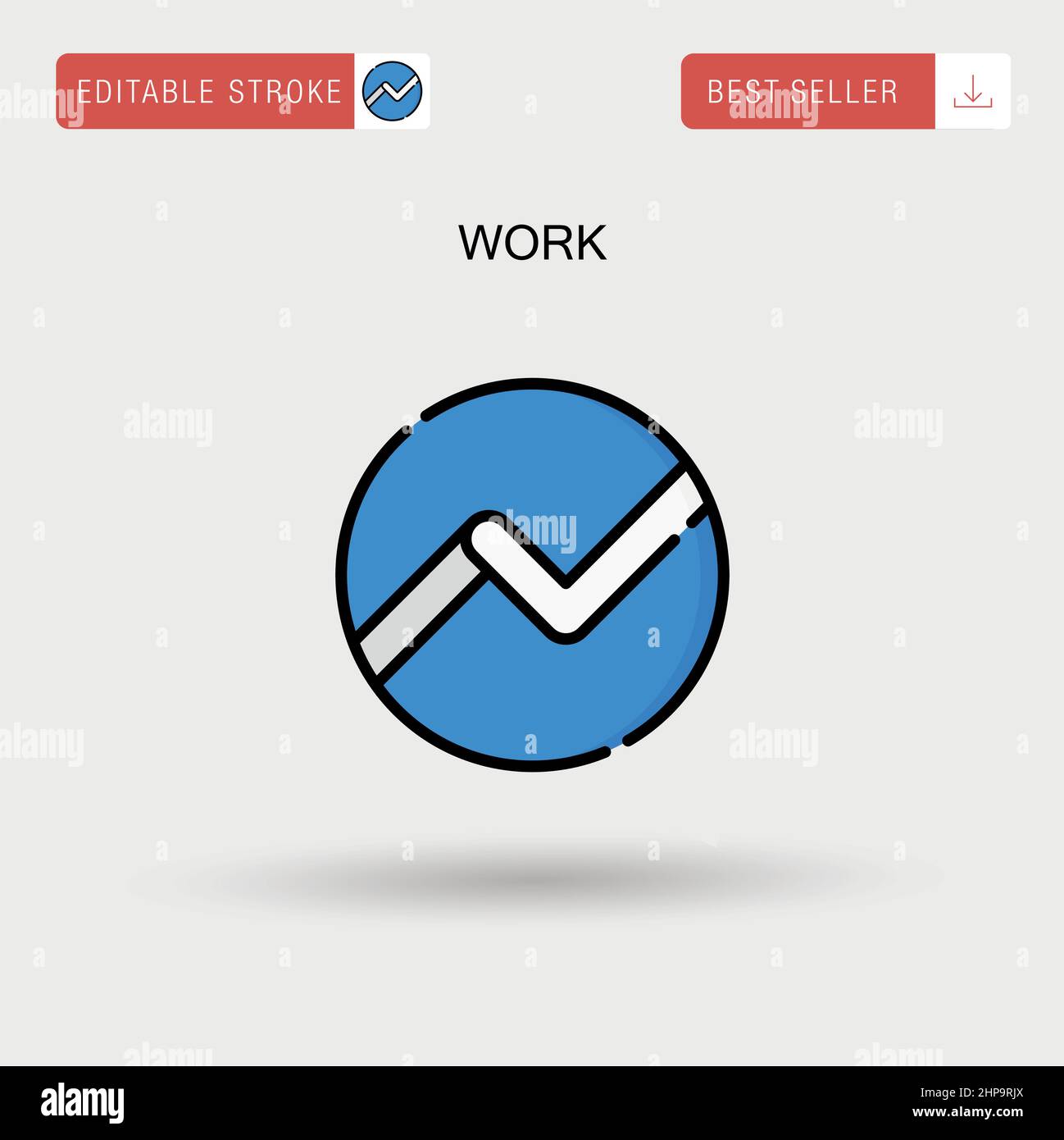 Work Simple vector icon Stock Vector Image & Art - Alamy