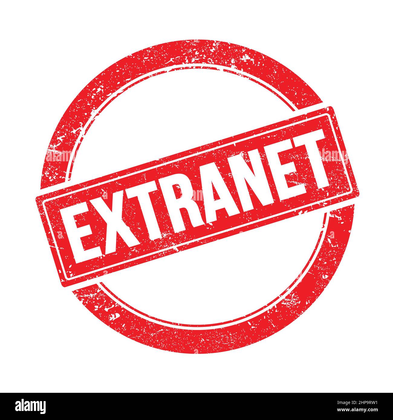 EXTRANET text on red grungy round vintage stamp Stock Photo - Alamy