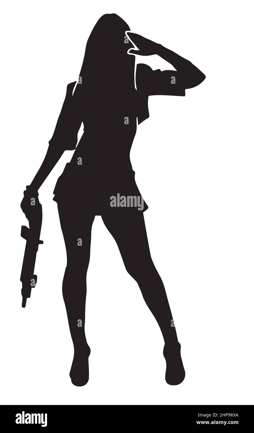 Female Bodyguard Not Gun Stock Vector Images - Alamy