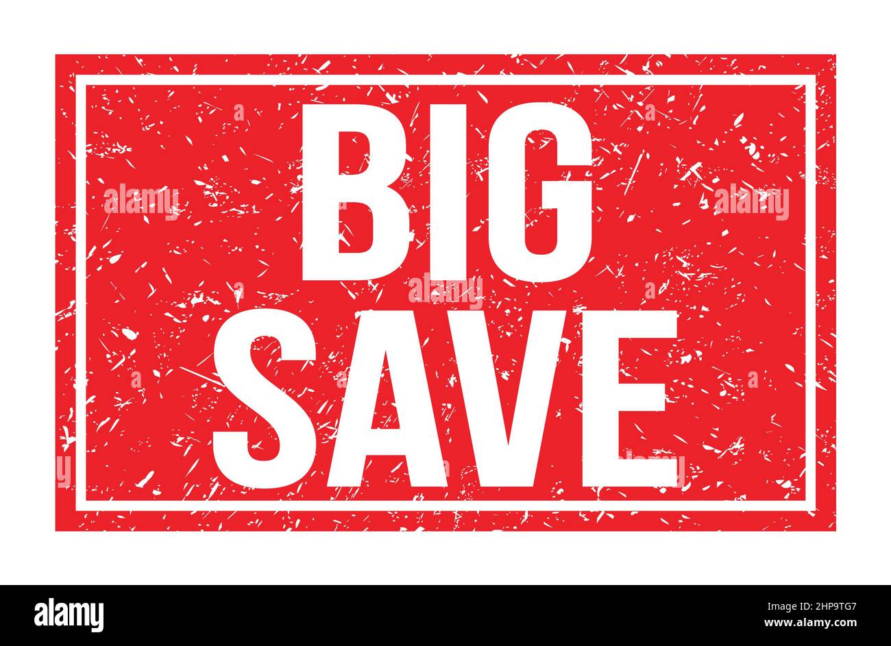 BIG SAVE, words written on red rectangle stamp sign Stock Photo - Alamy