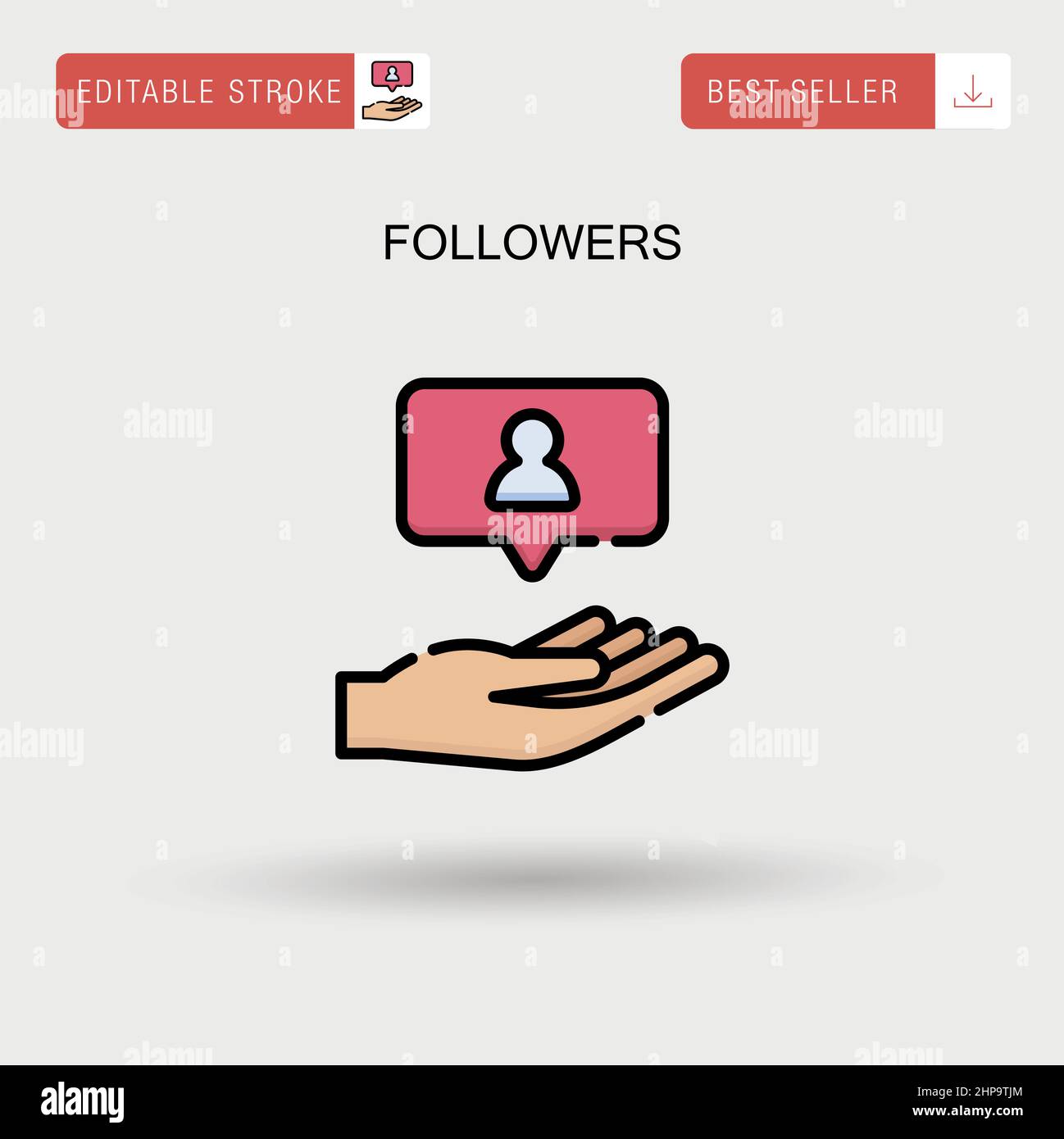 Follower logo hi-res stock photography and images - Alamy