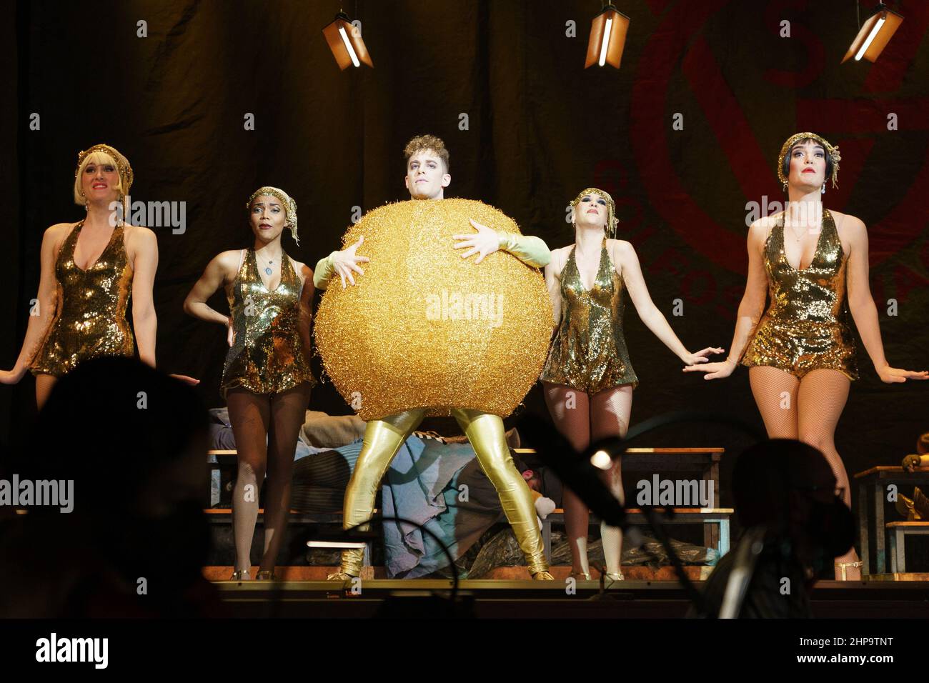 Íñigo Etayo performs during the opera "el sobre verde" (the green ...