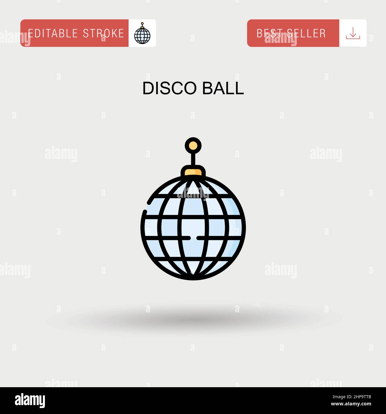 Disco ball Simple vector icon Stock Vector Image & Art - Alamy