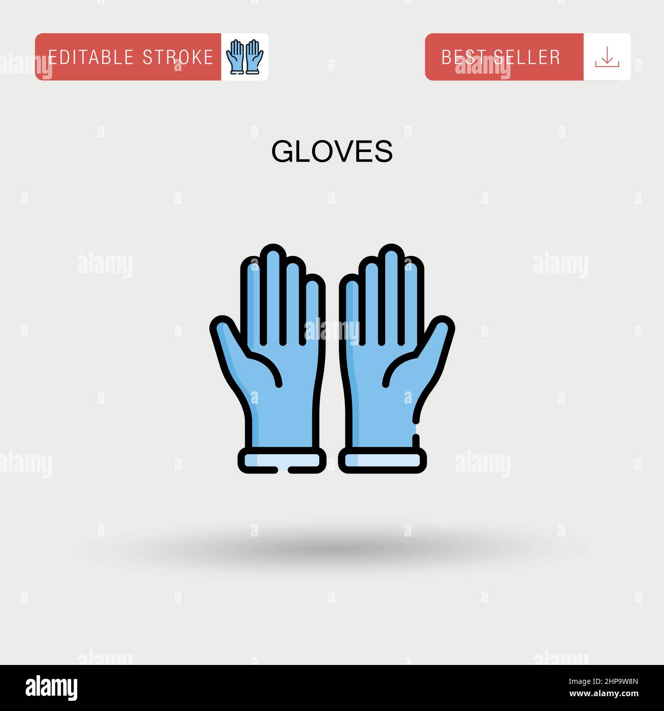 Medical gloves icon hi-res stock photography and images - Alamy