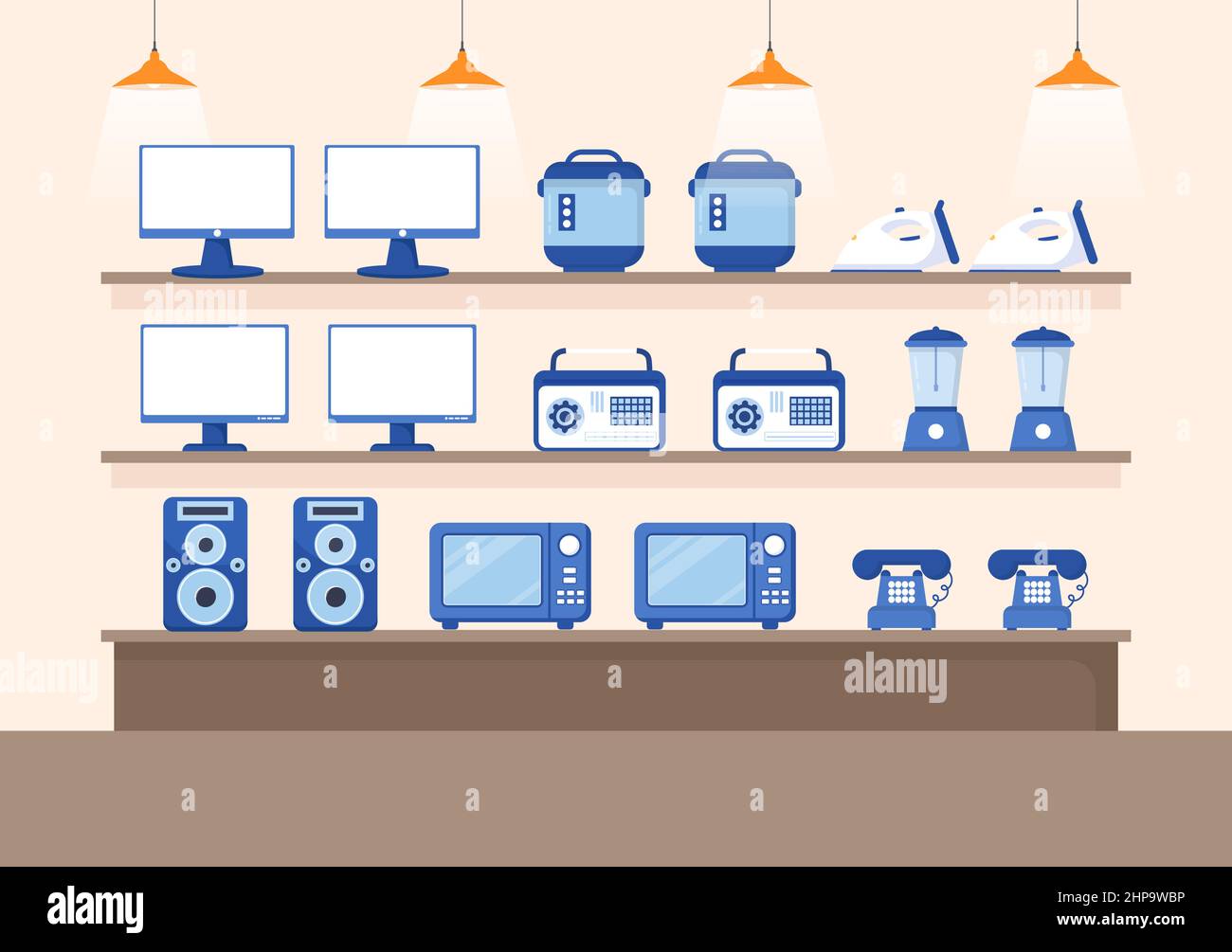 Electronics Store that Sells Computers, TV, Cellphones and Buying Home ...