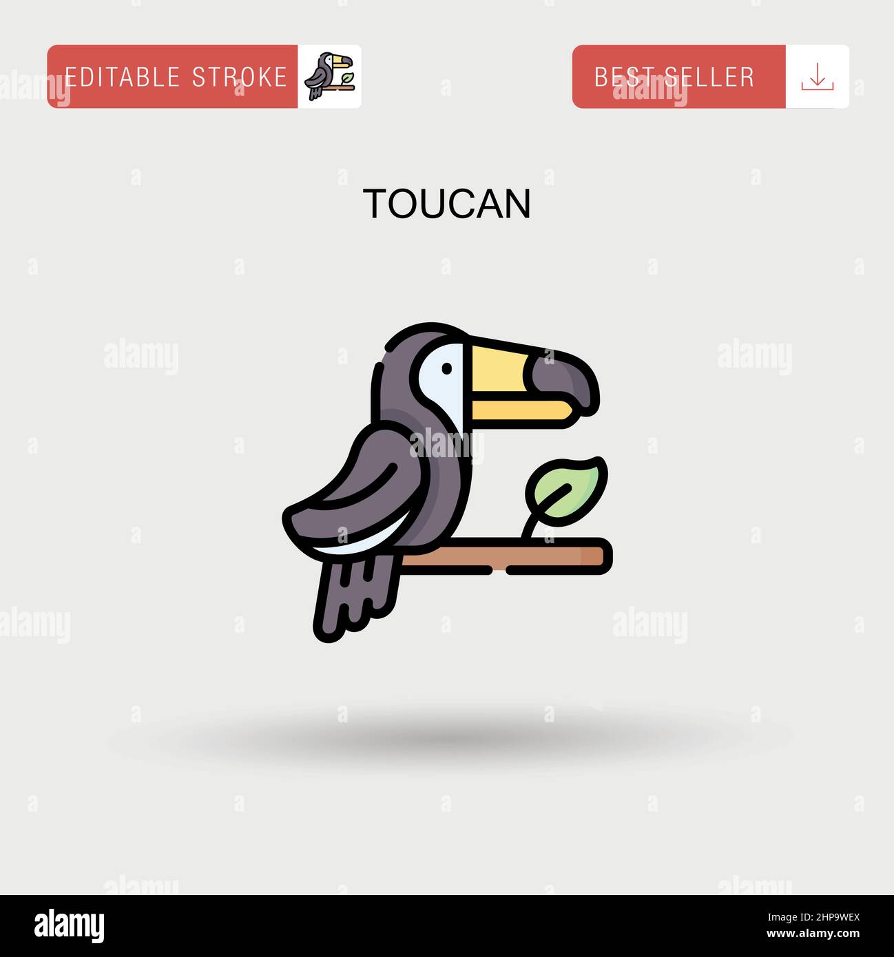 Big bird drawing toucan hi-res stock photography and images - Alamy