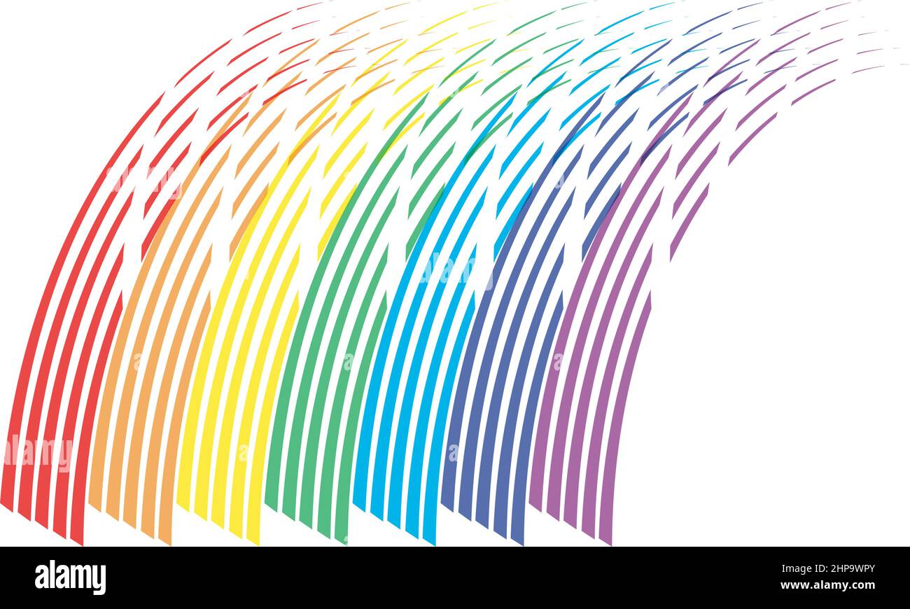 Art rainbow color brush stroke. Painting vector background Stock Vector ...