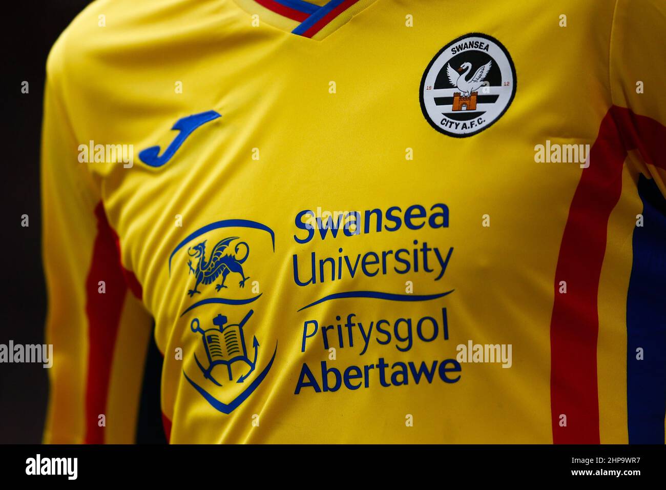 The jersey of Swansea City goalkeeper Andy Fisher during the Sky Bet ...