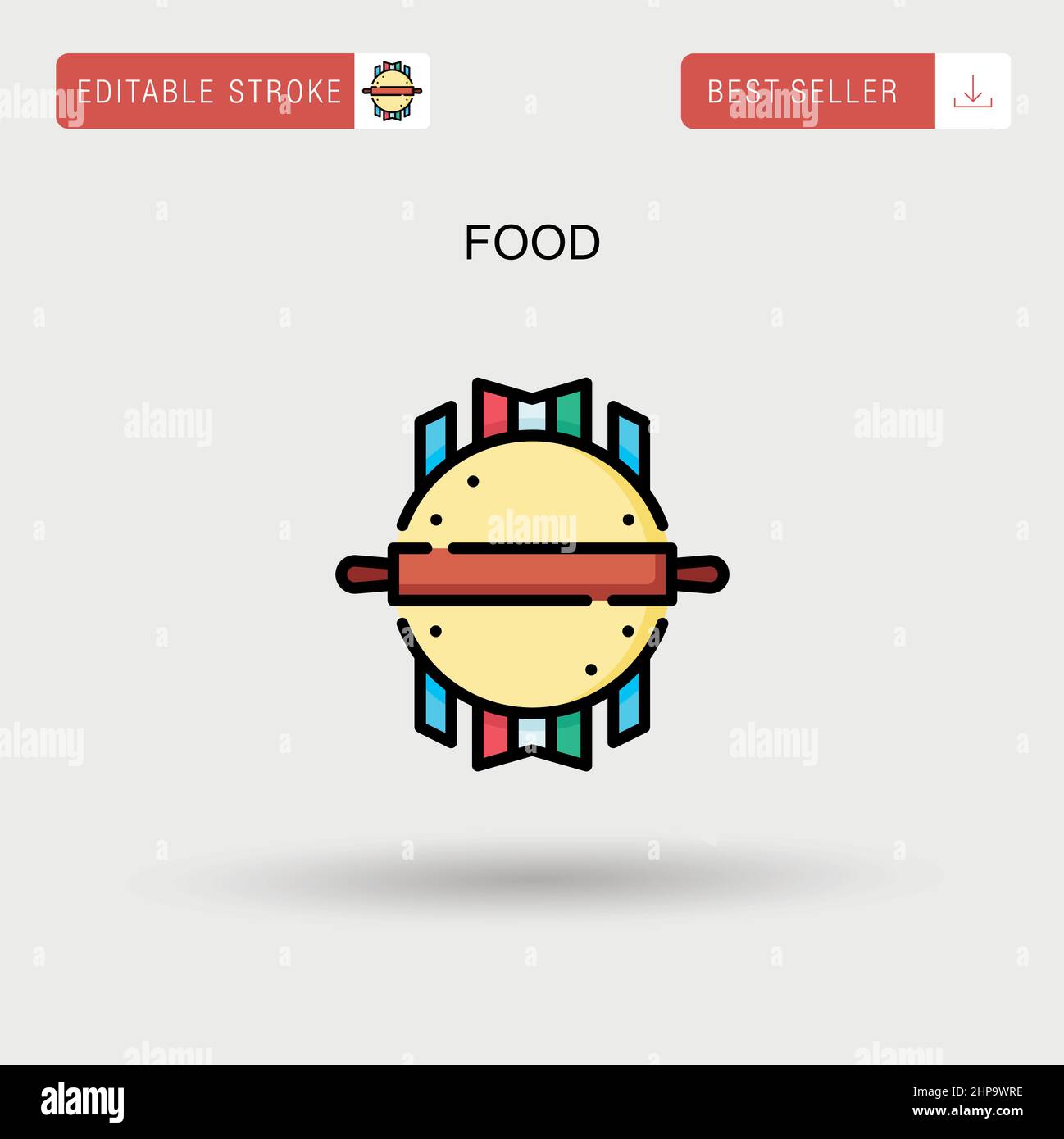 Food Simple vector icon Stock Vector Image & Art - Alamy