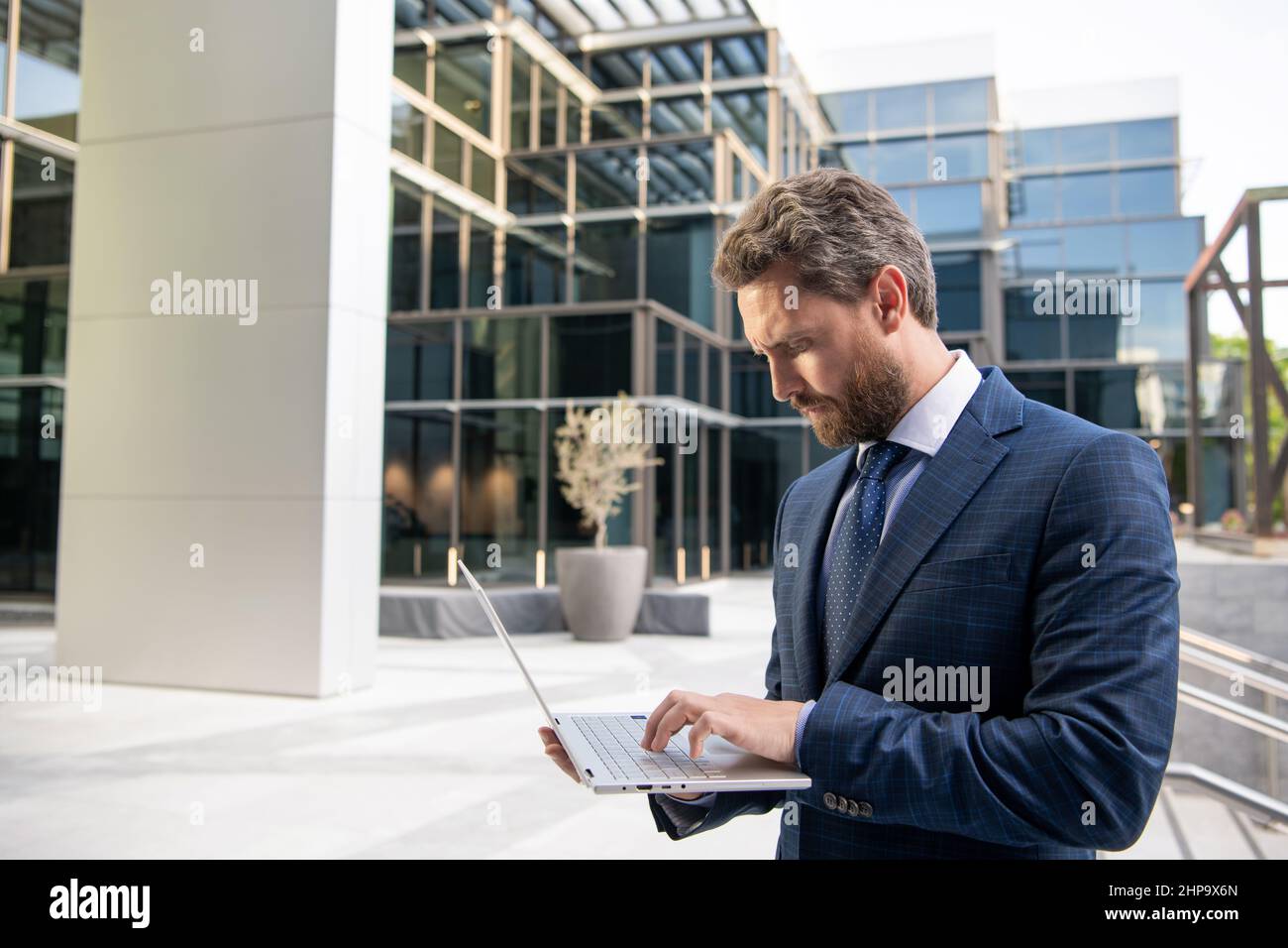 mature entrepreneur. agile business. professional network administrator ...