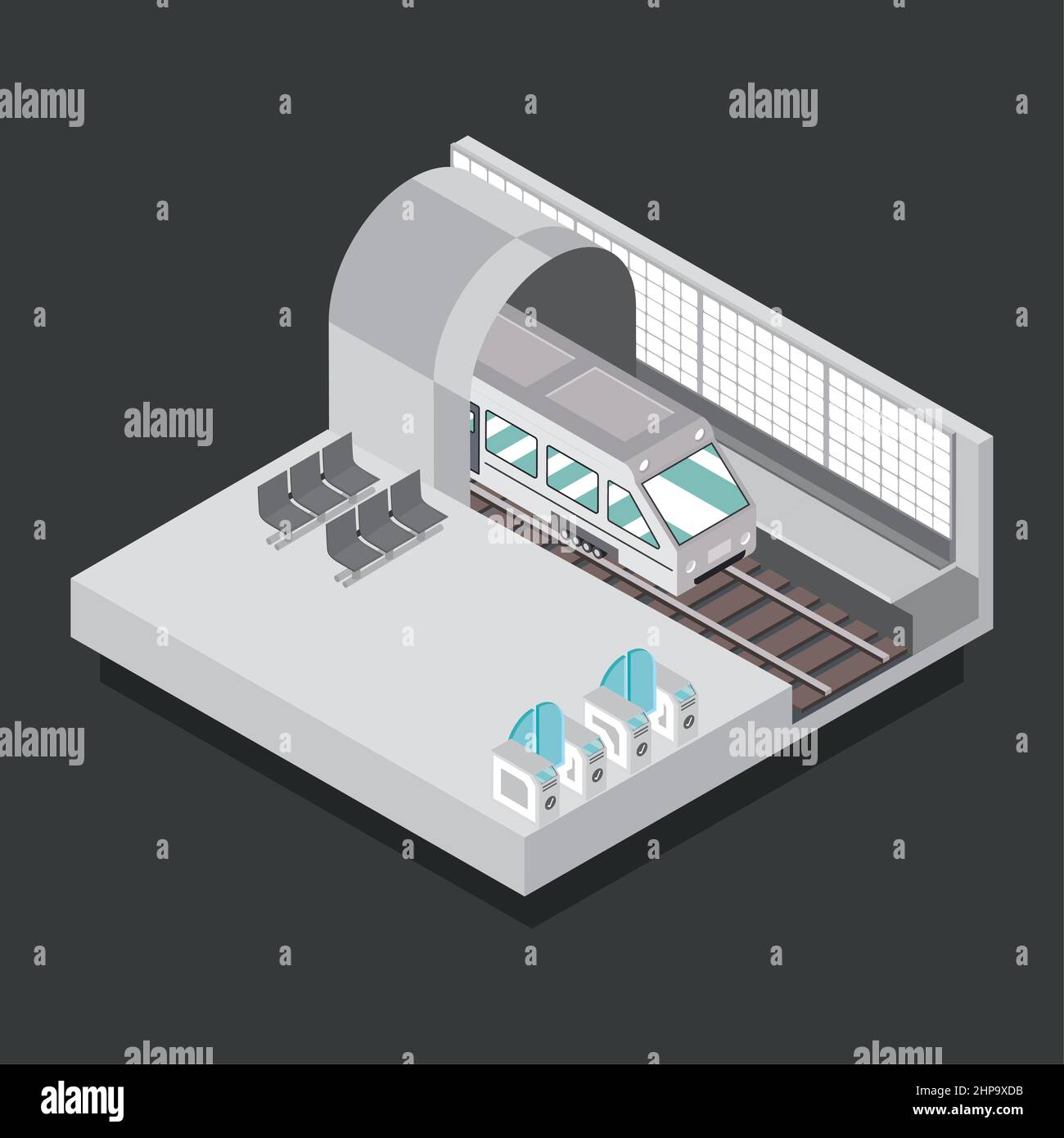 Ticket counter in train Stock Vector Images - Alamy