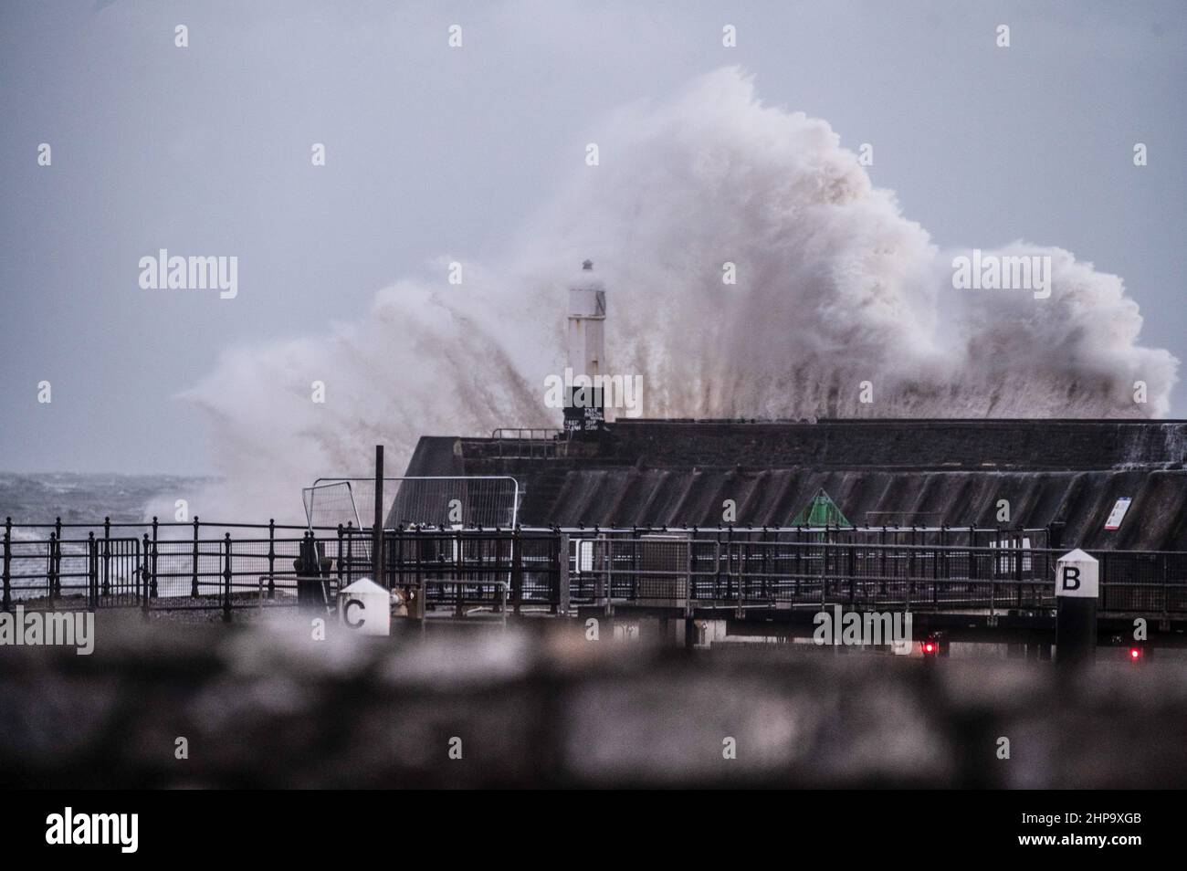 18th of February 2022, Cardiff, Junction 37 M4 Motorway, South ...