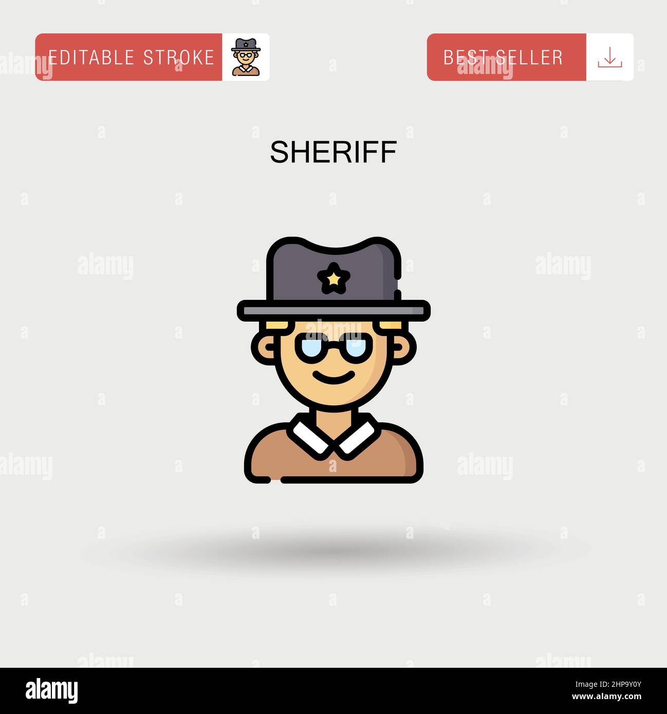Metal sheriff hi-res stock photography and images - Alamy