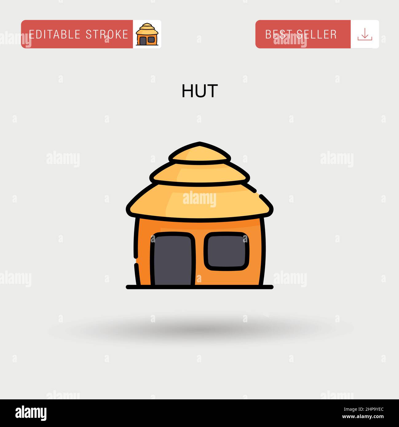 Vintage hut Stock Vector Images - Alamy