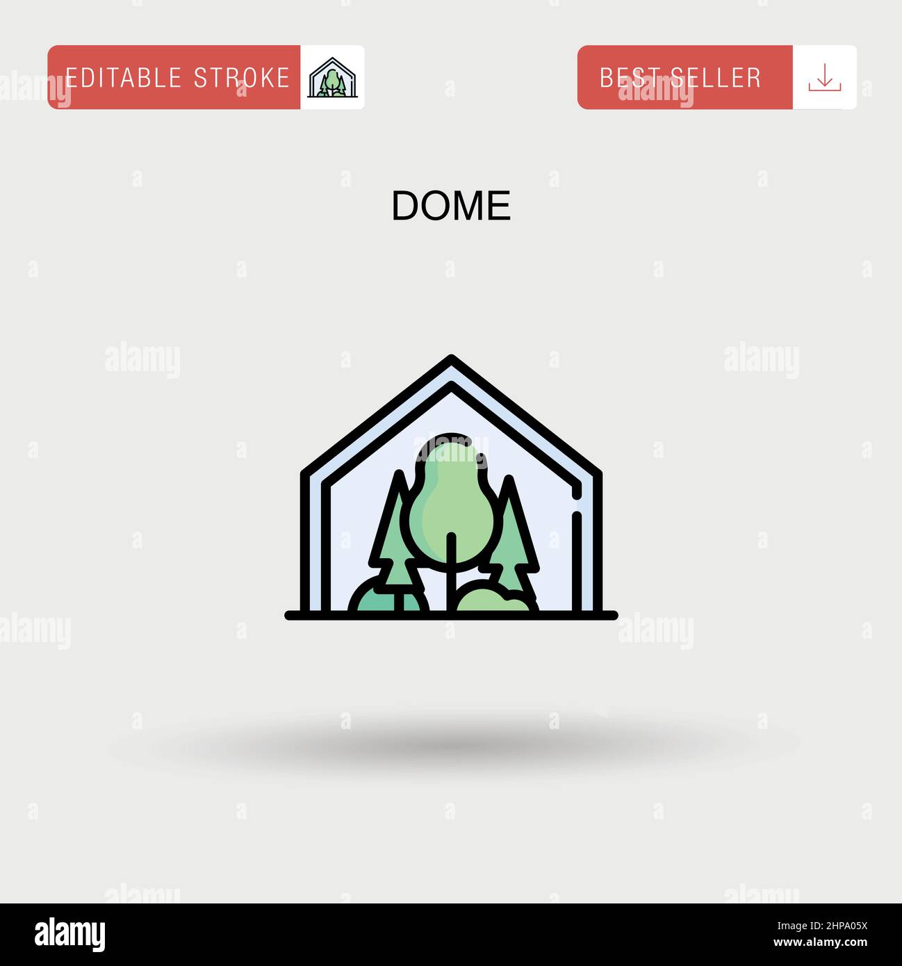 Dome Simple vector icon Stock Vector Image & Art - Alamy