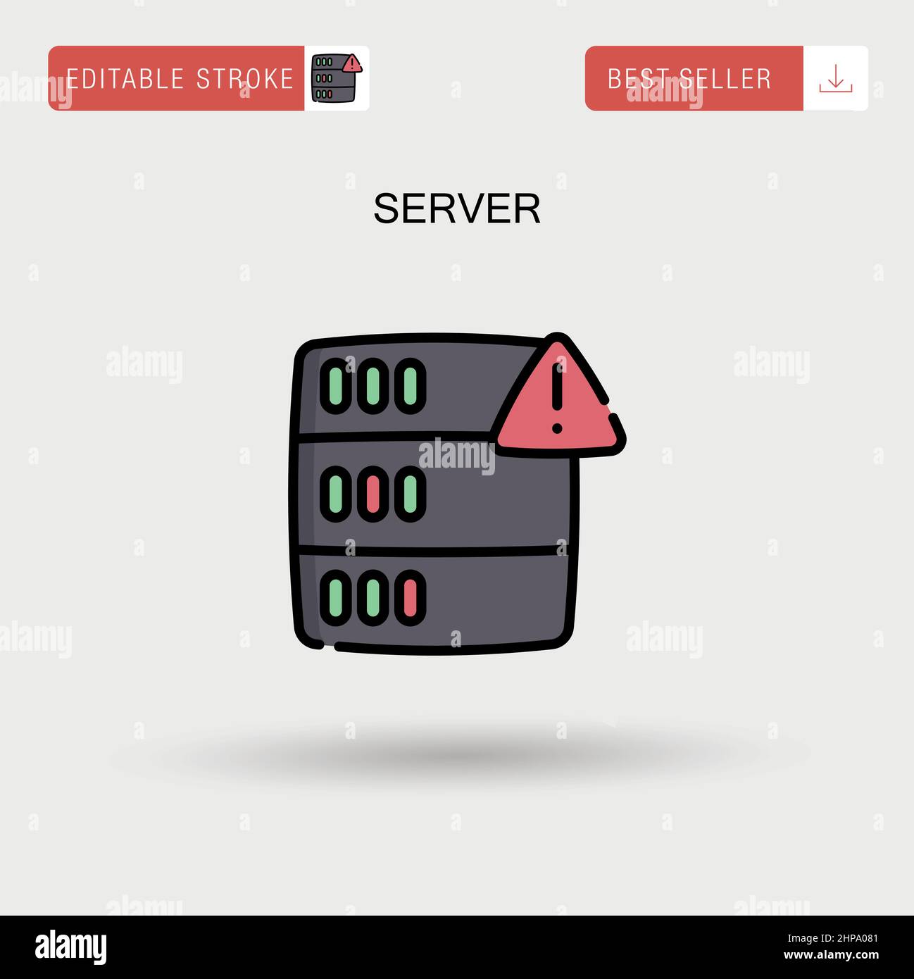 Modern data center server room Stock Vector Images - Alamy