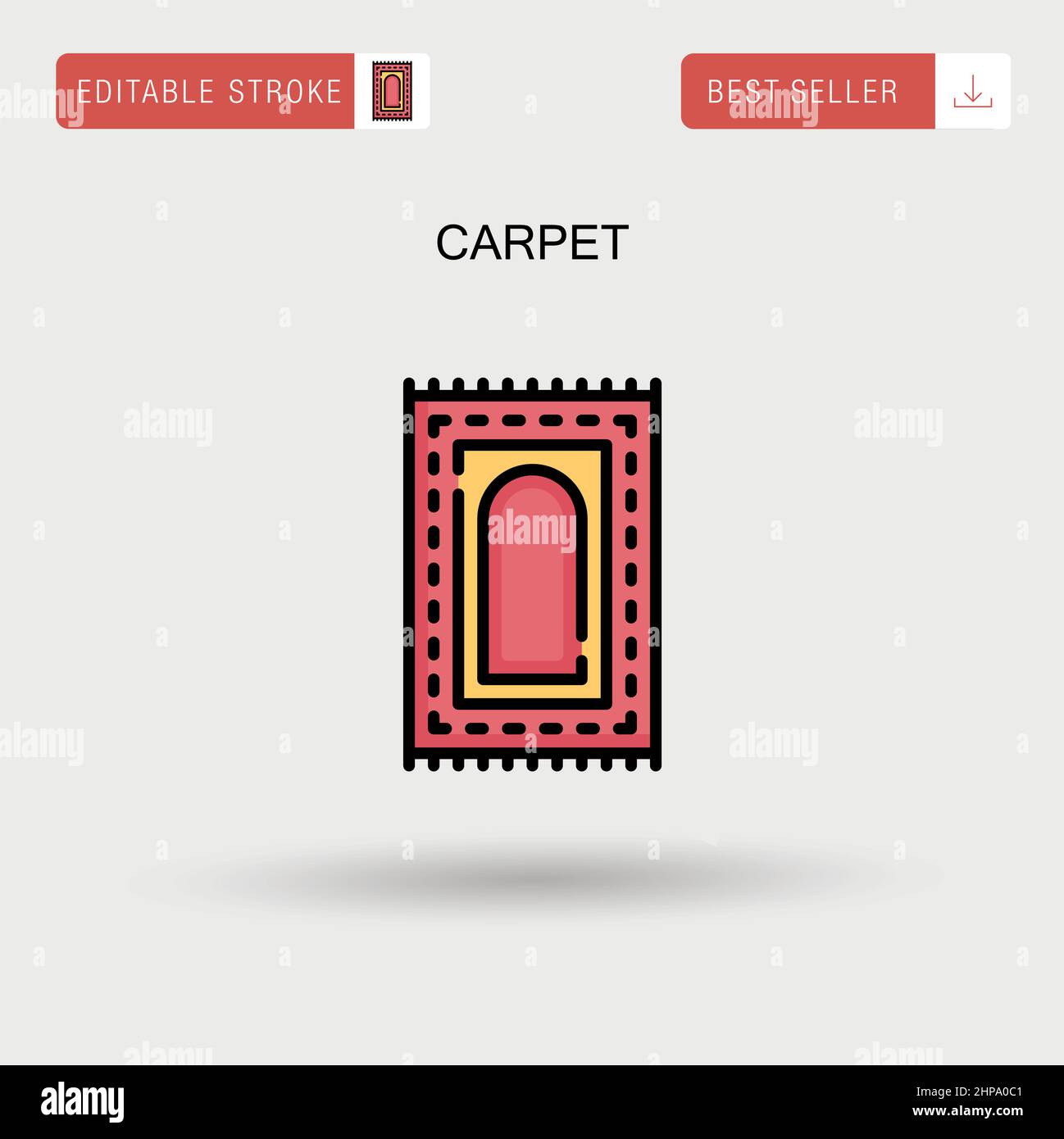Carpet Simple vector icon Stock Vector Image & Art - Alamy