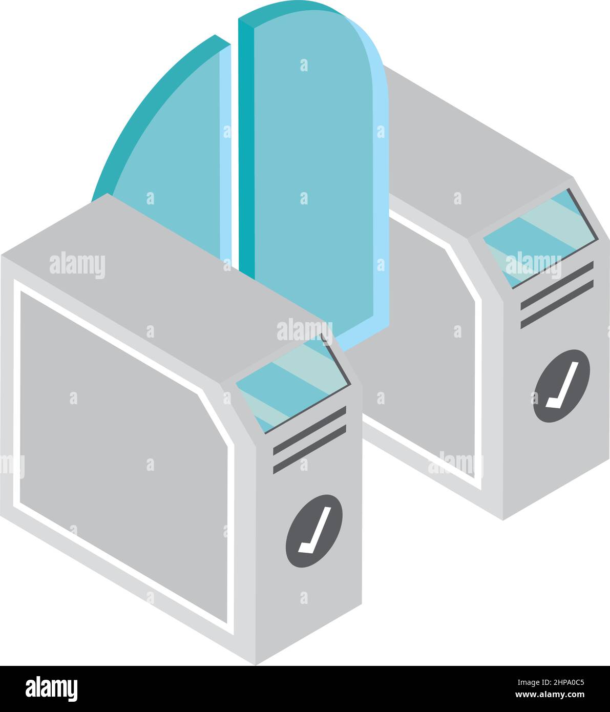 Electronic turnstile Cut Out Stock Images & Pictures - Alamy