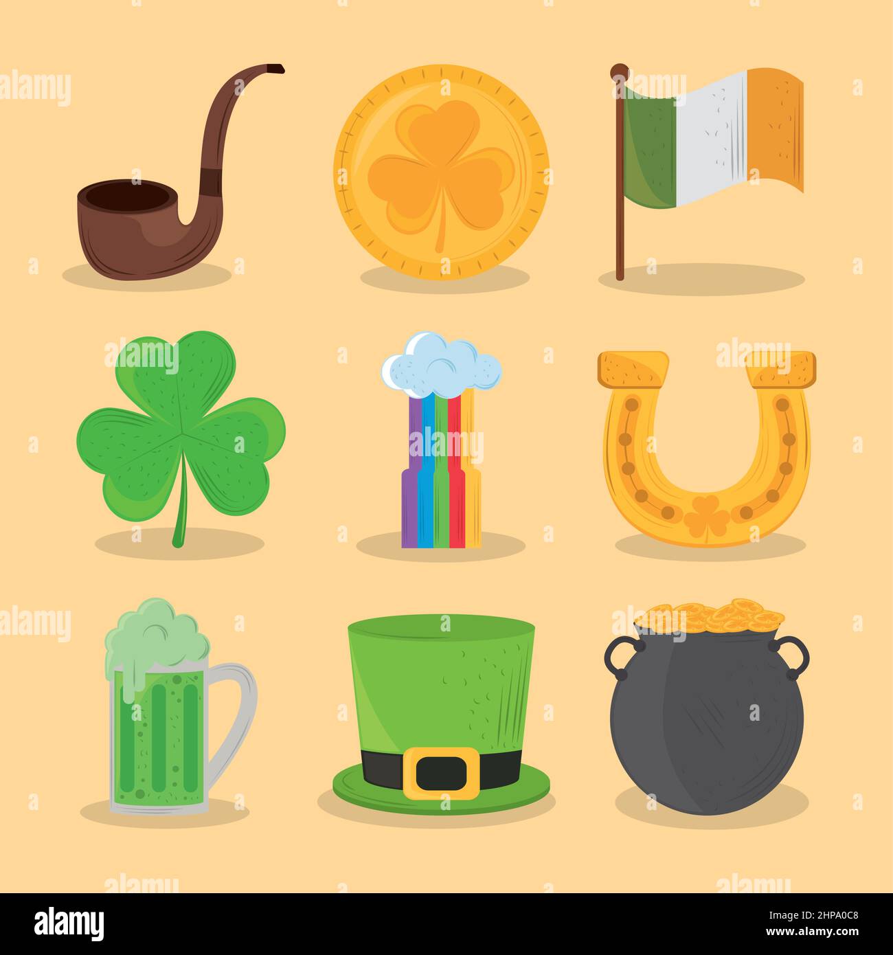 st patricks day icons collection Stock Vector Image & Art - Alamy