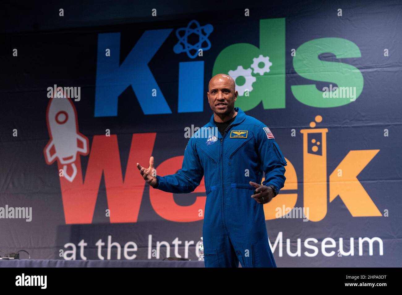 New York, NY - February 19, 2022: NASA astronaut Victor J. Glover, Jr ...