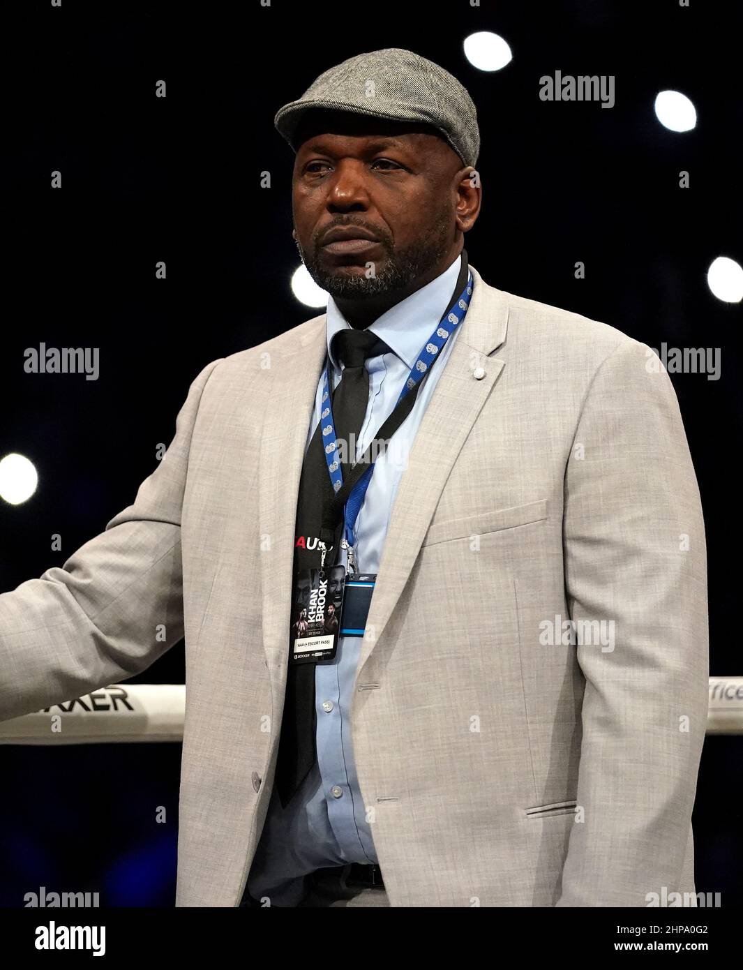 Former boxer Clifton Mitchell at the AO Arena, Manchester. Picture date ...