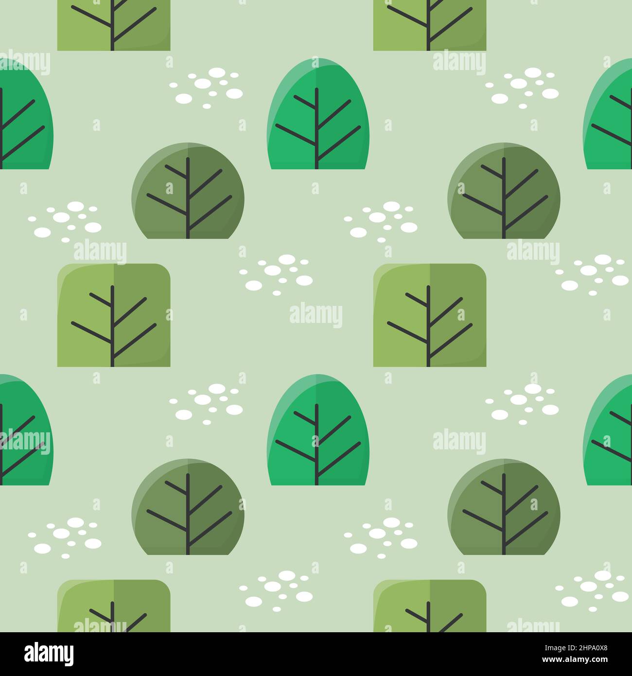 Seamless tree pattern hi-res stock photography and images - Alamy