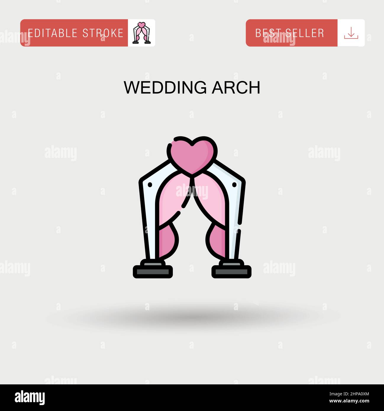 Wedding arch Simple vector icon Stock Vector Image & Art - Alamy