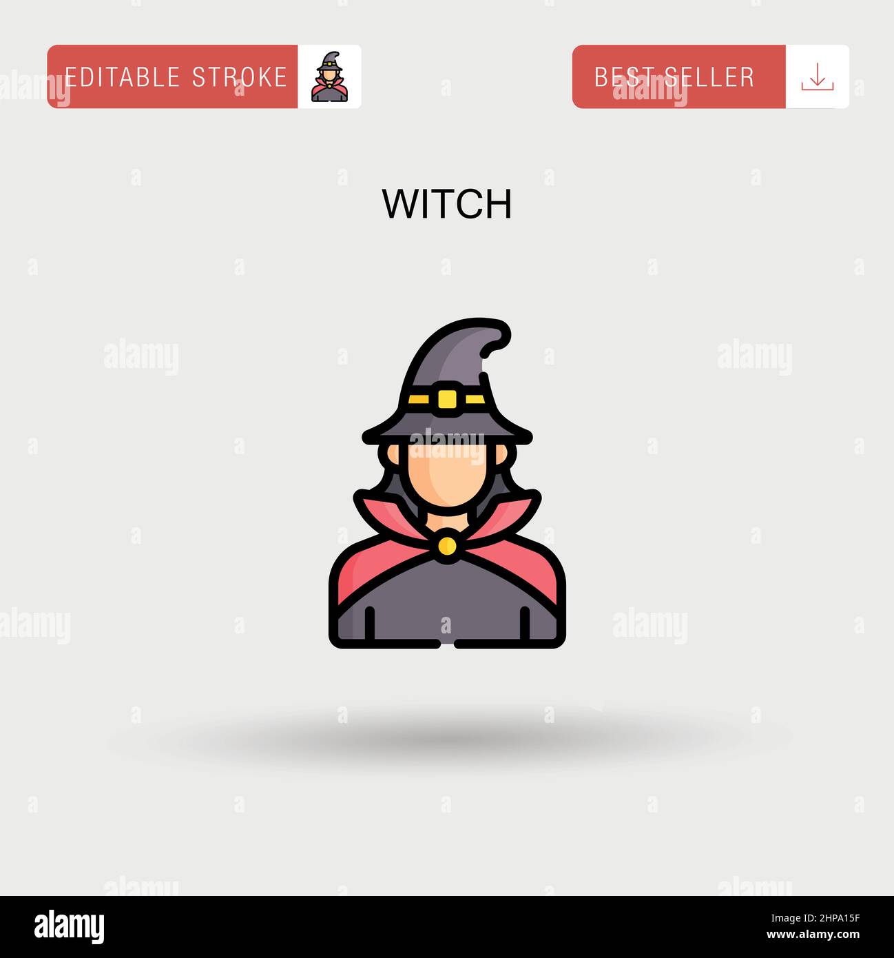 Witch Simple vector icon Stock Vector Image & Art - Alamy