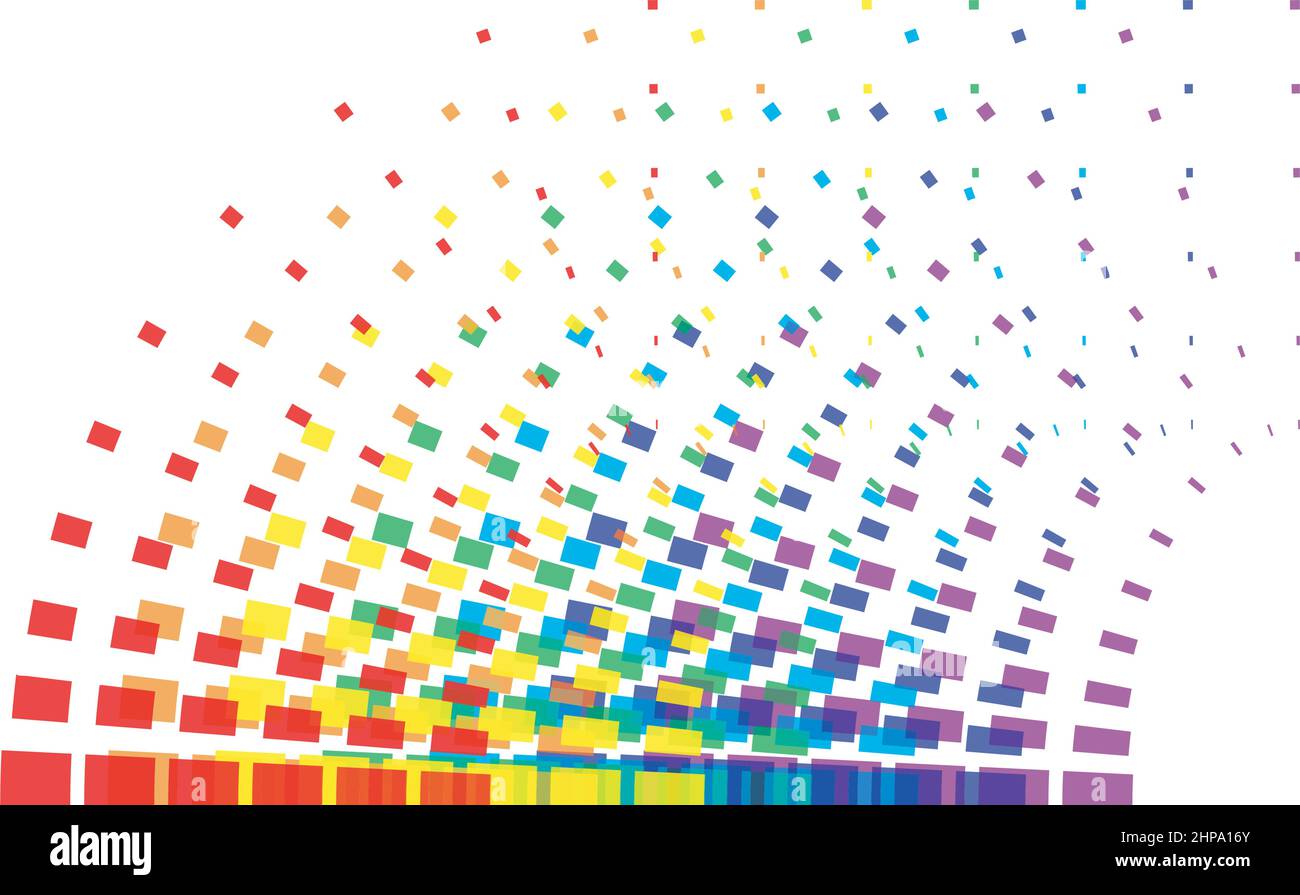 Art rainbow color brush stroke. Painting vector background Stock Vector ...